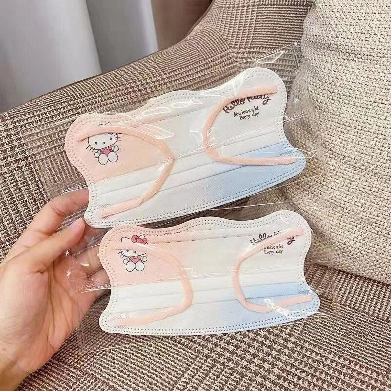 Kawaii Sanrio Kuromi Cinnamoroll Hello Kitty Disposable Mask Gradient ...