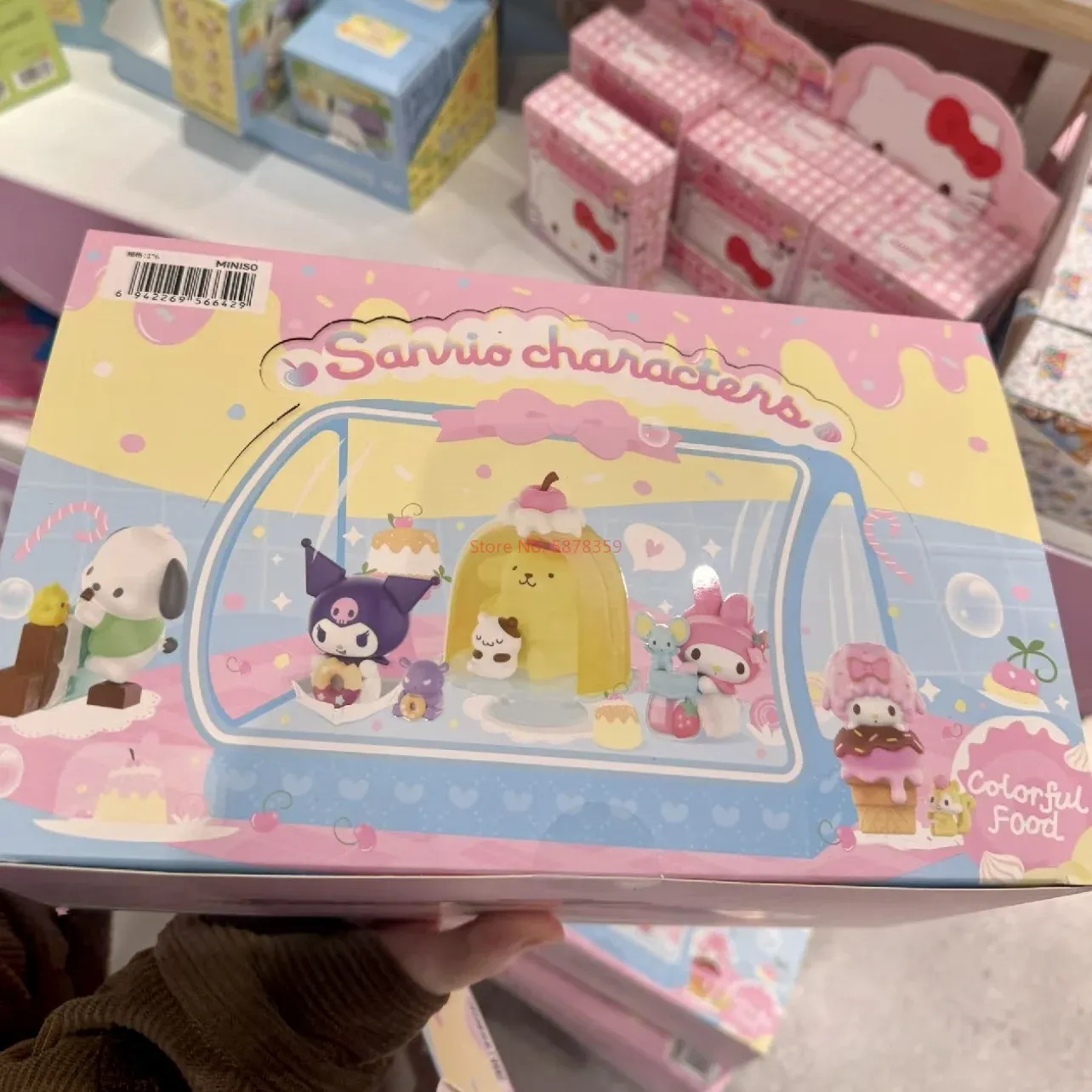 Kawaii Sanrio Kuromi Cinnamoroll Melody Pom Pom Purin Colourful Series ...