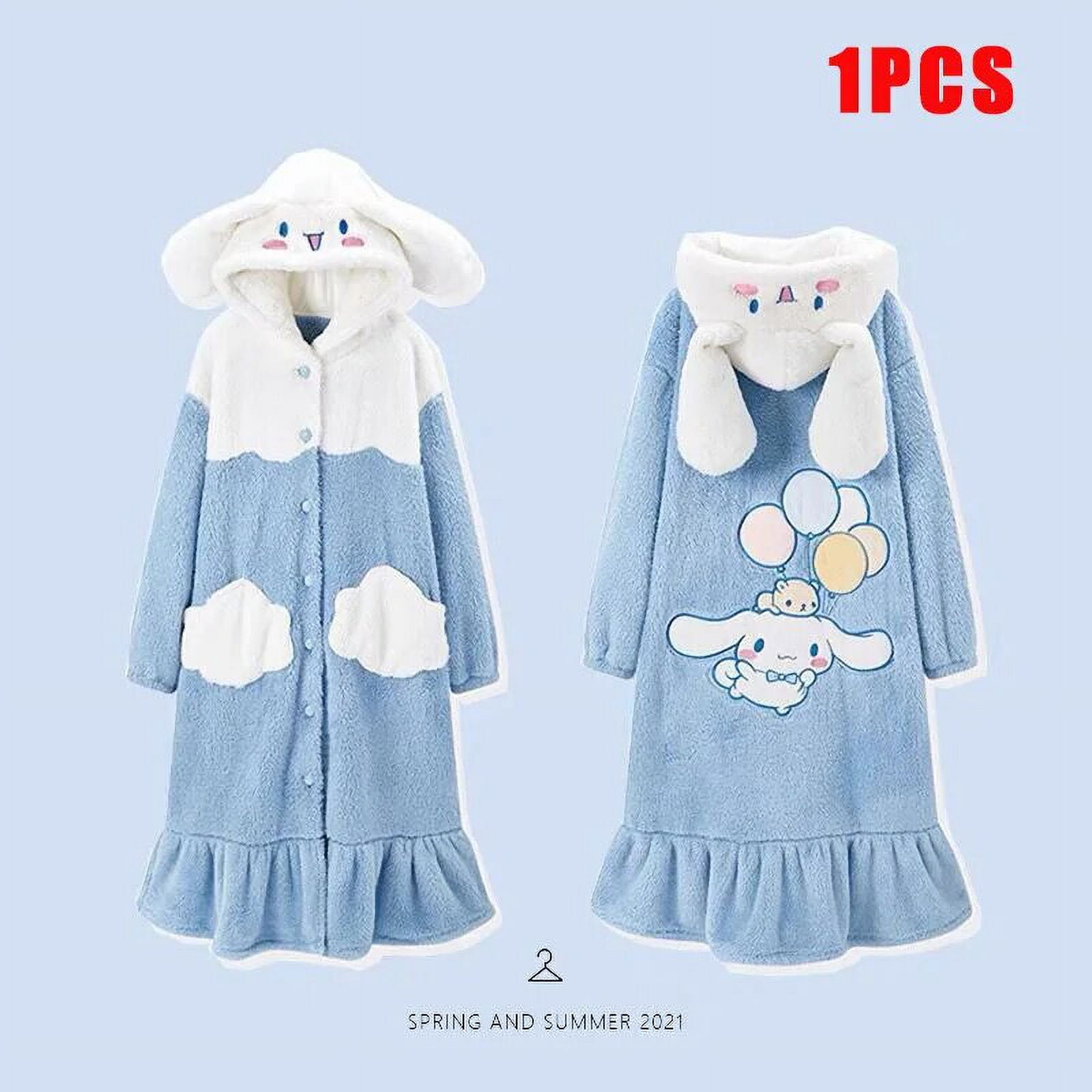 Kawaii Sanrio Kuromi Cinnamoroll My Melody Plush Loungewear Women's ...