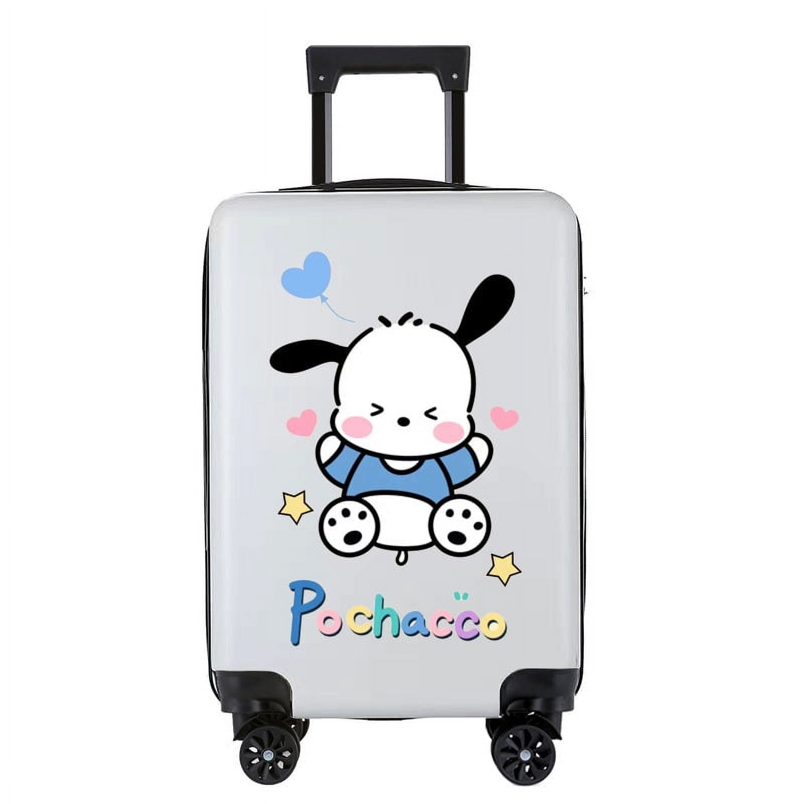 Kawaii Sanrio Kuromi Cinnamoroll Suitcase Pochacco Pom Pom Purin