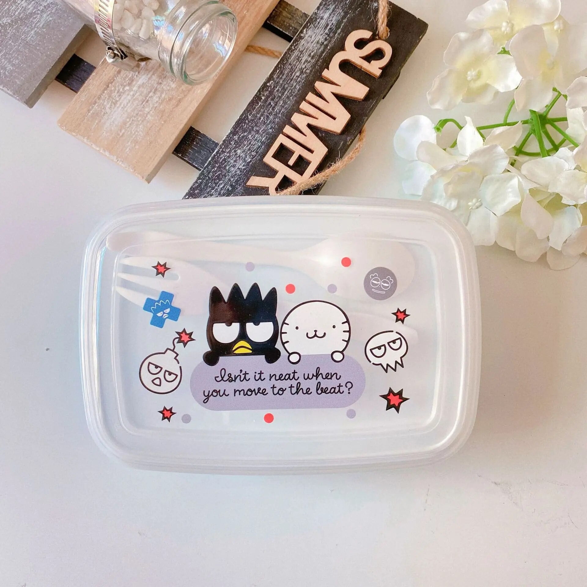 Kawaii Sanrio Kuromi Hello Kitty My Melody Lunch Box Portable Seal ...