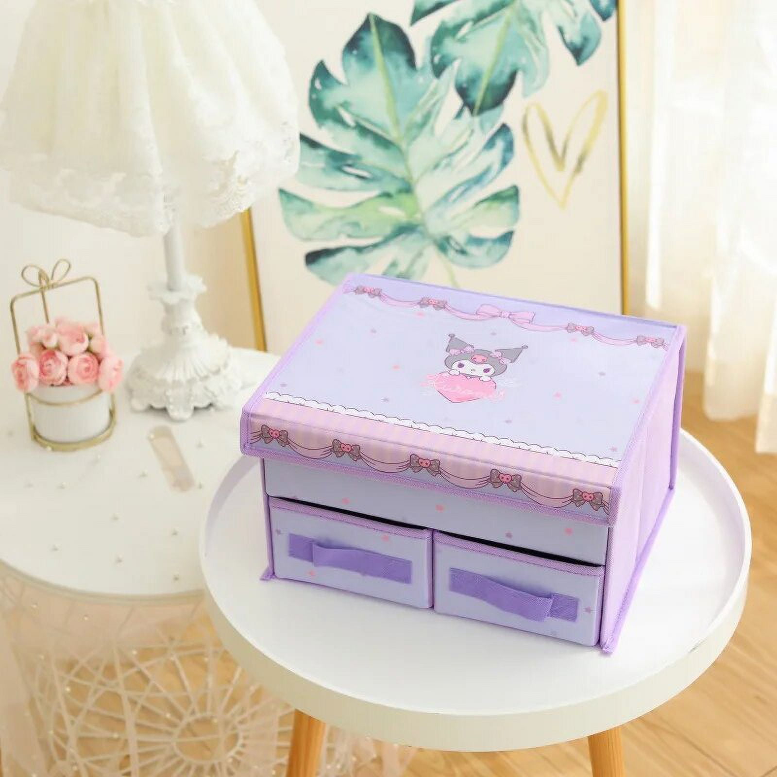Kawaii Sanrio Kuromi Hello Kitty My Melody Underwear Storage Box Anime ...