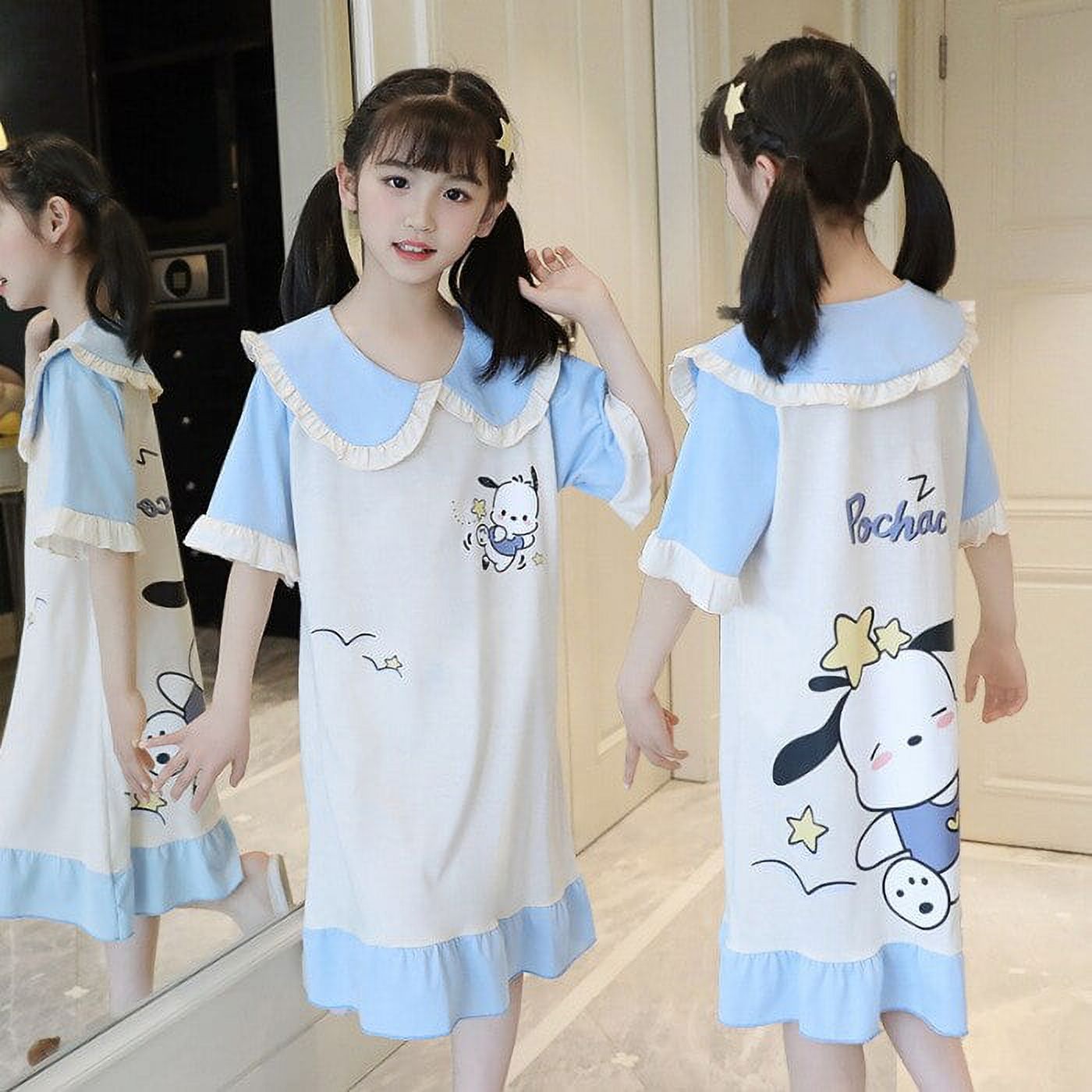 Kawaii Sanrio Kuromi My Melody Children Pajamas Dress Anime Cartoon ...