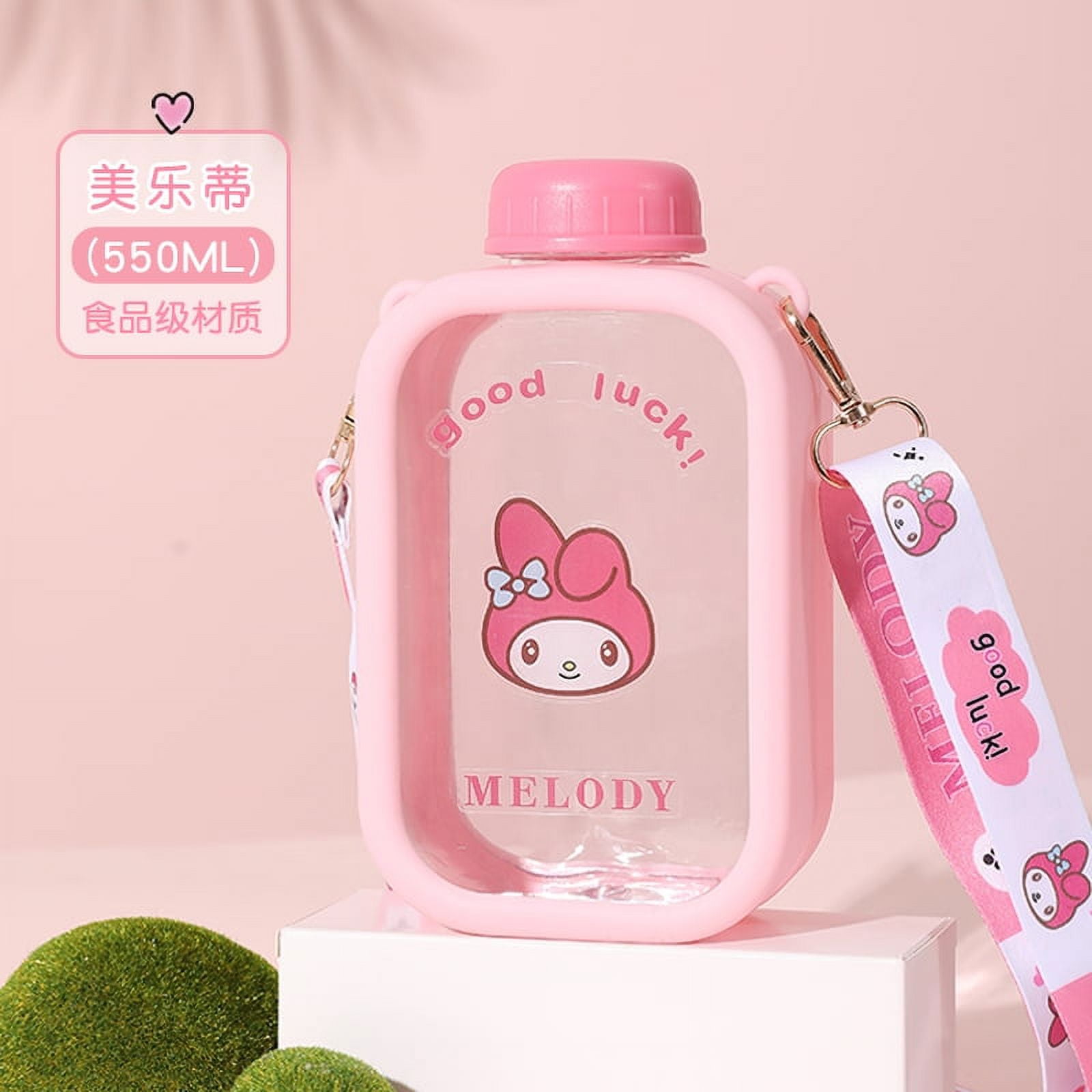 Kawaii Sanrio Kuromi My Melody Pompom Purin Girls Plastic Cup High ...