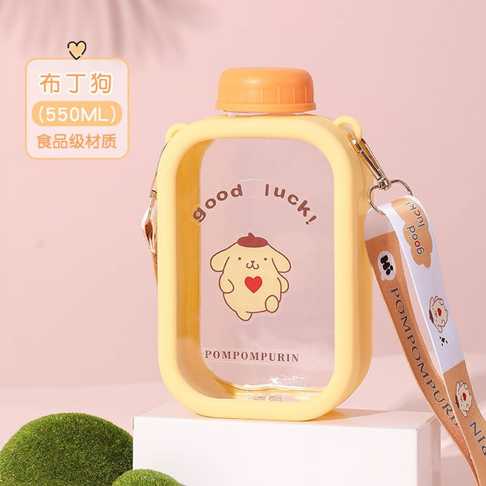 Kawaii Sanrio Kuromi My Melody Pompom Purin Girls Plastic Cup High ...