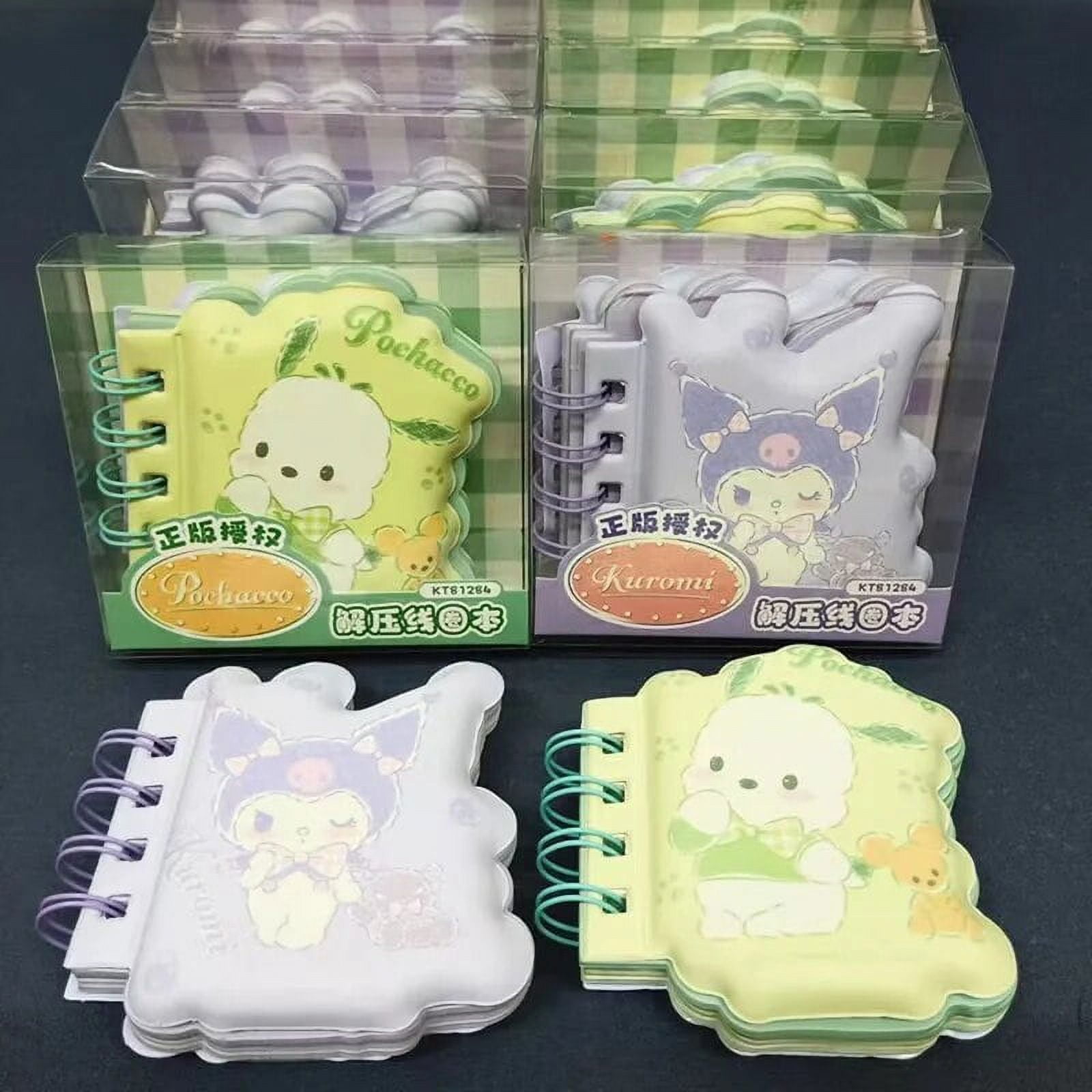 Kawaii Sanrio Kuromi Pochacco Mini Coil Book Notebook Anime Cartoon ...