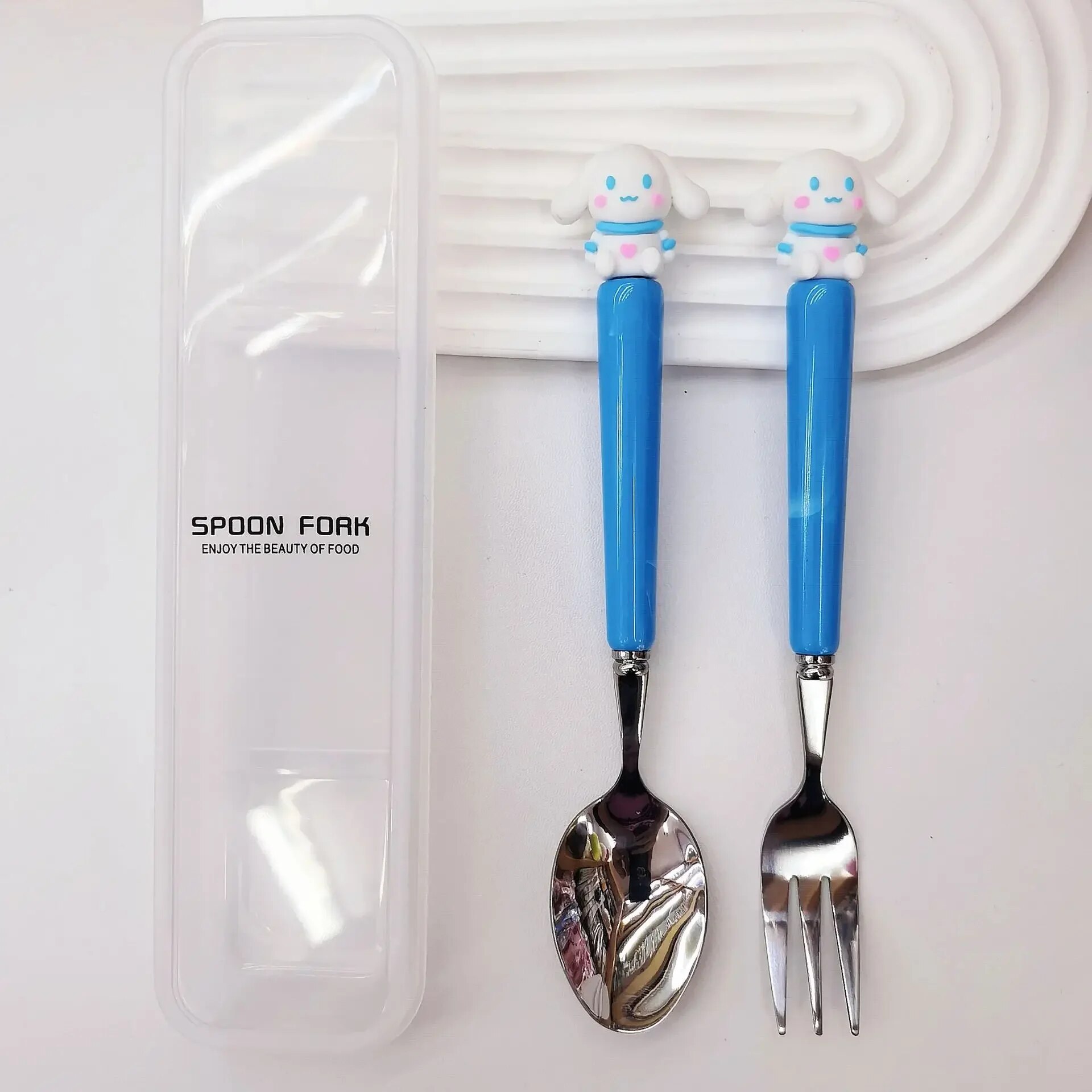 Kawaii Sanrio Melody Kuromi Forks Spoons Cinnamoroll Tableware Two ...