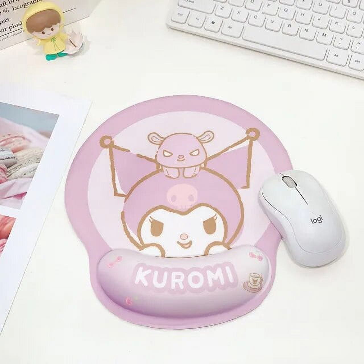 Kawaii Sanrio Mouse Pad With Wrist Rest Non-slip Rubber Computer Pad ...