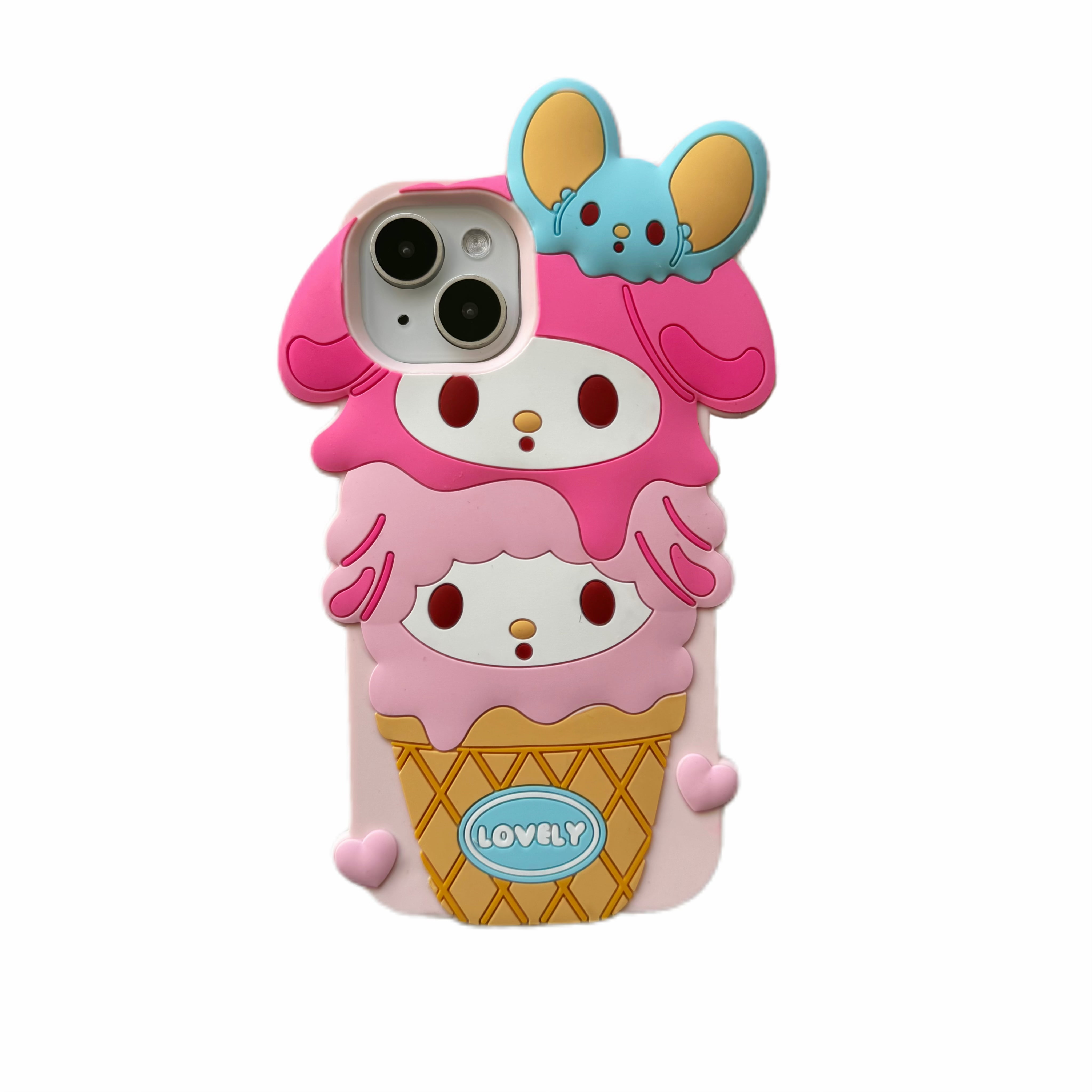 Kawaii Sanrio My Melody Ice Cream Shape Phone Case For iPhone 11 12 13 ...