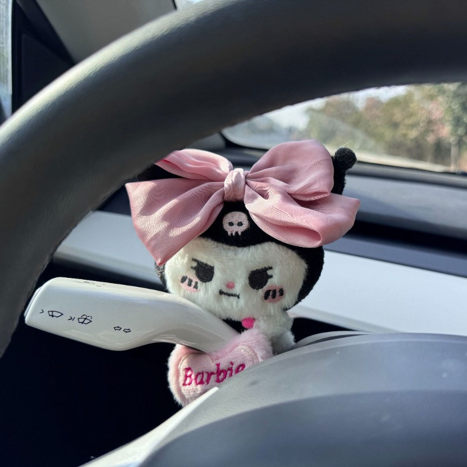 Kawaii Sanrio My Melody Kuromi Hello Kitty Plush Doll Car Wiper Turn ...
