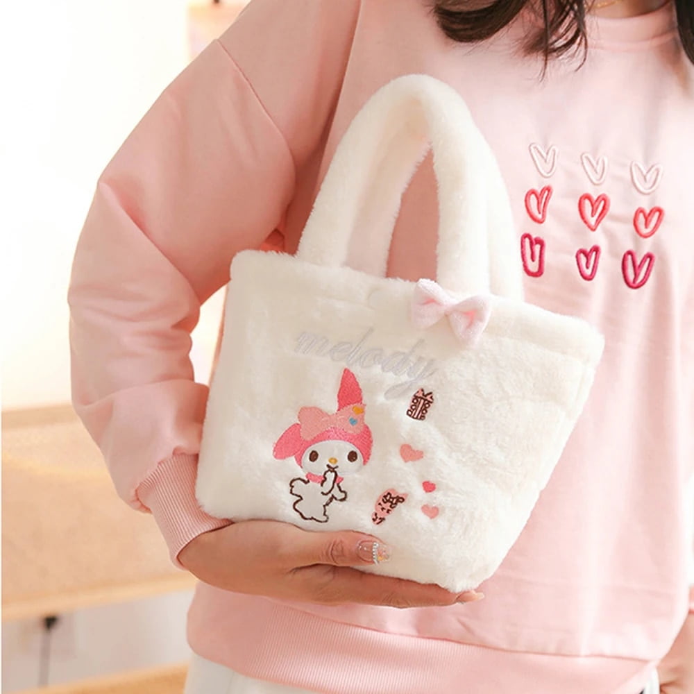 Kawaii Sanrio Plush Backpack Cinnamoroll Plushie Bag Anime Figure ...