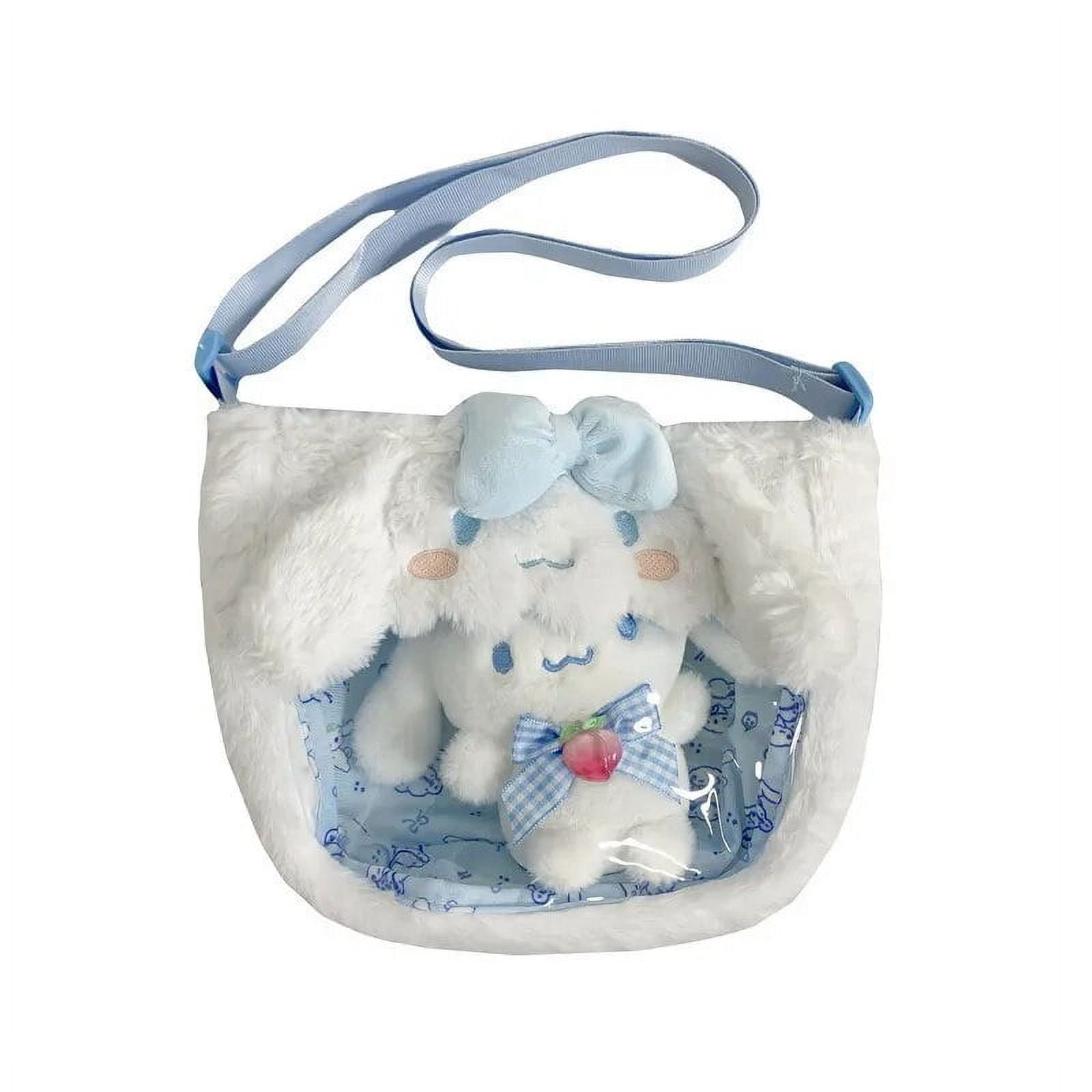 Kawaii Sanrio Plush Bags Cinnamoroll Melody Kuromi Crossbody Bag ...