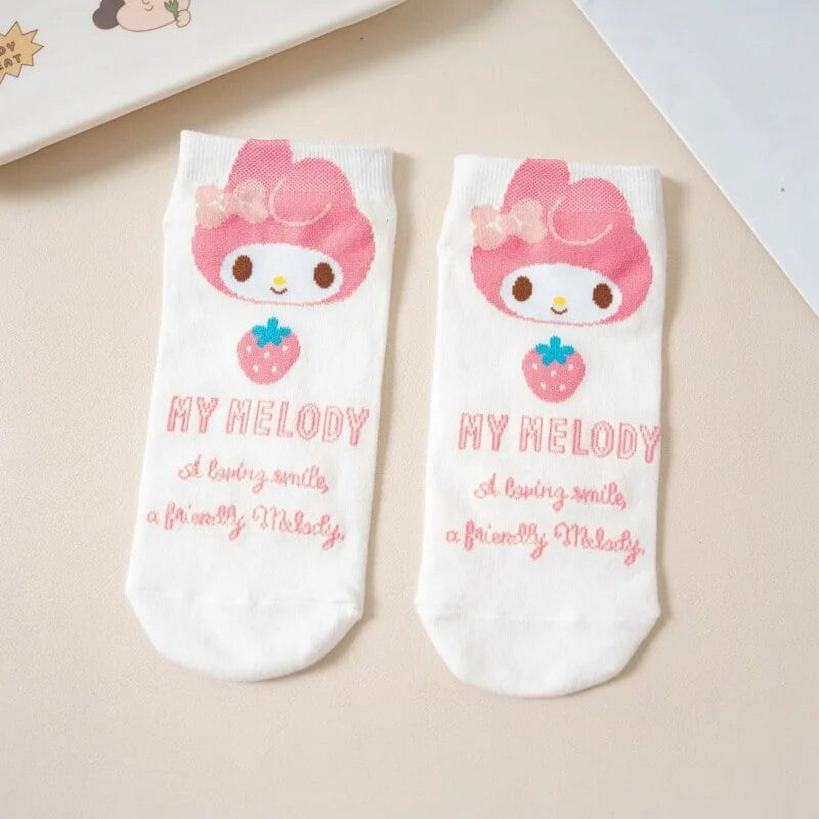 Kawaii Sanrio Socks Kuromi Cinnamoroll Anime Cute Student Spring and ...