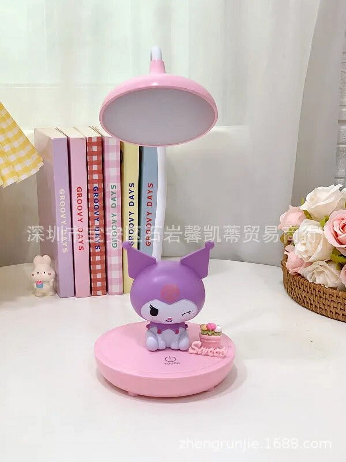 Kawaii Sanrio Student Led Desk Lamp Night Light Kuromi Hello Kitty Eye ...