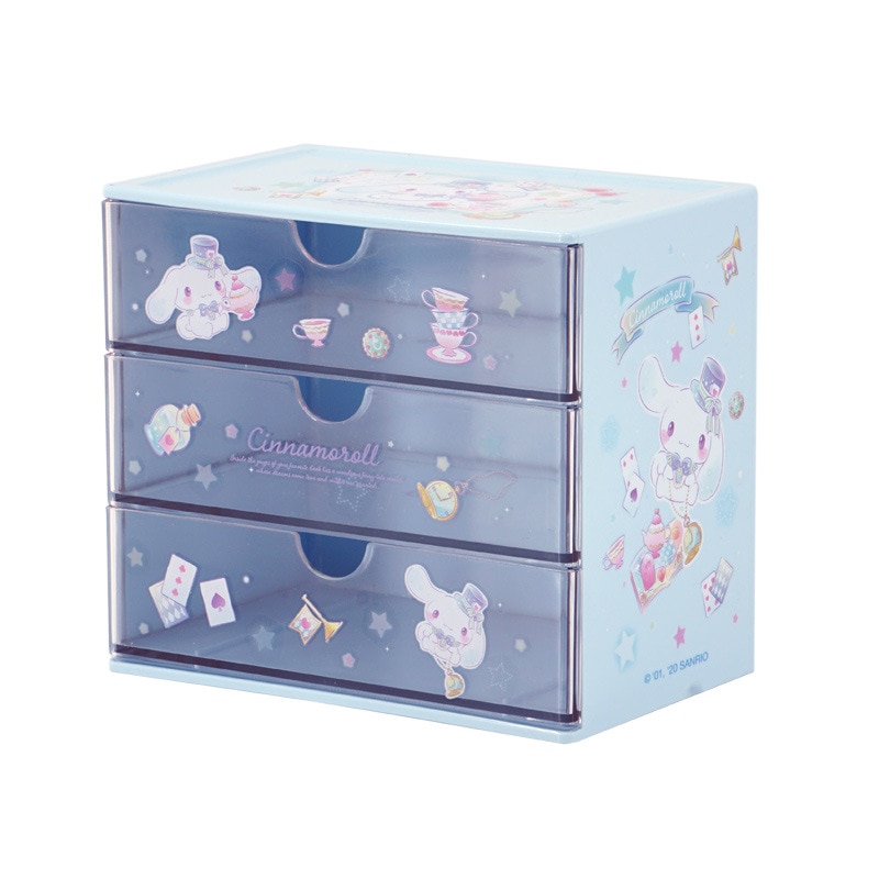 Kawaii Sanrio Three-Tier Wheeled Rack My Melody Cinnamoroll Anime ...