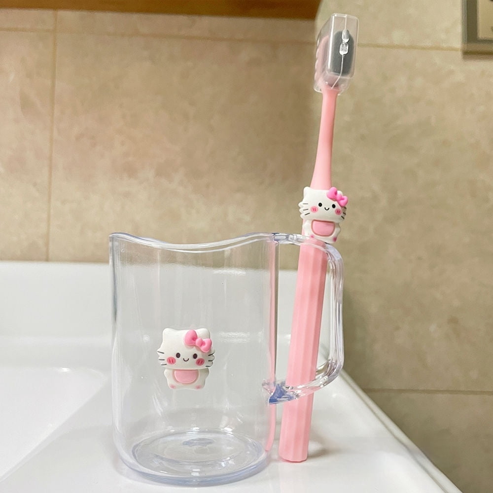 Kawaii Sanrio Toothbrush Gargle Cup Melody Kuromi Cinnamoroll Cartoon ...