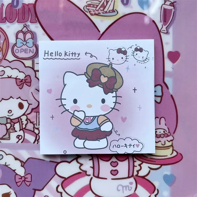 Kawaii Sanrio cartoon anime sticky note kuromi sticky note cute Hello ...