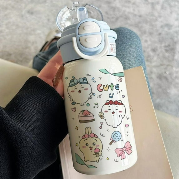 Kawaii Sanriochiikawa Cute Stainless Steel Straw Thermos Cup Is ...