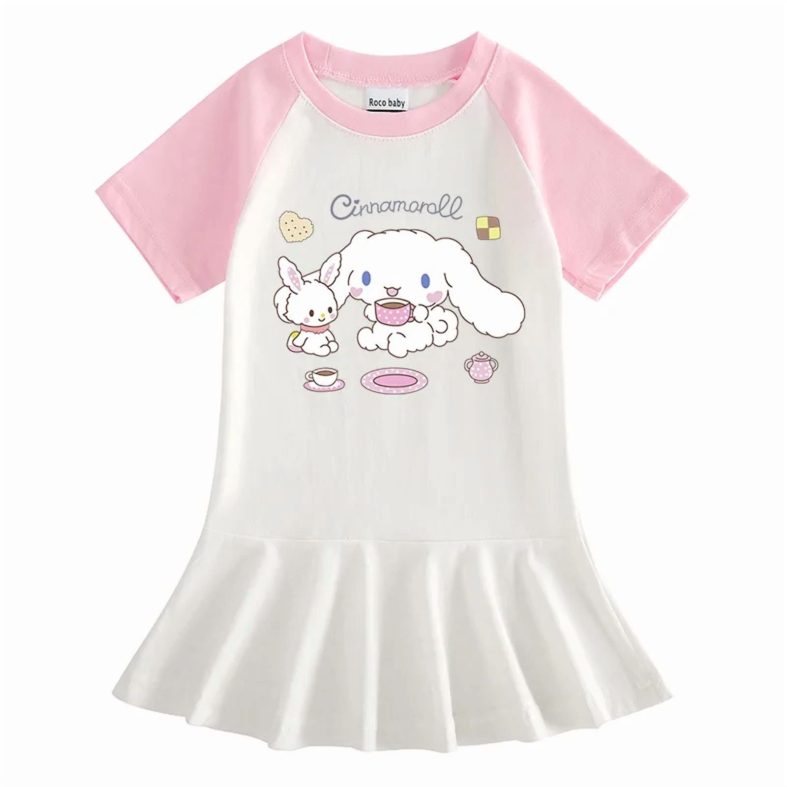 Kawaii Sanrioed Anime My Melody Cinnamoroll Kuromi Summer Cute Princess ...