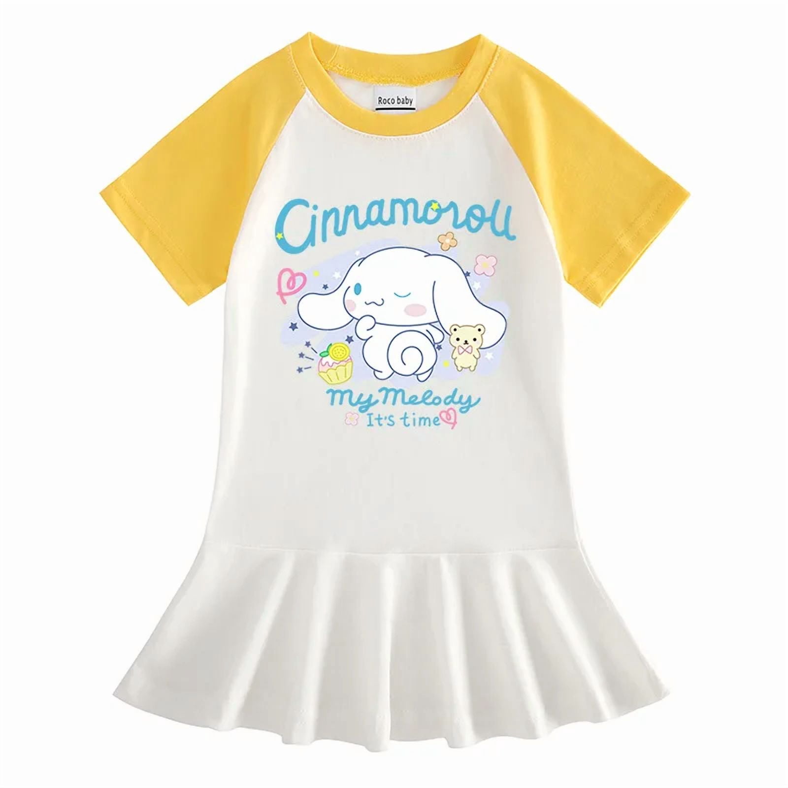 Kawaii Sanrioed Anime My Melody Cinnamoroll Kuromi Summer Cute Princess ...