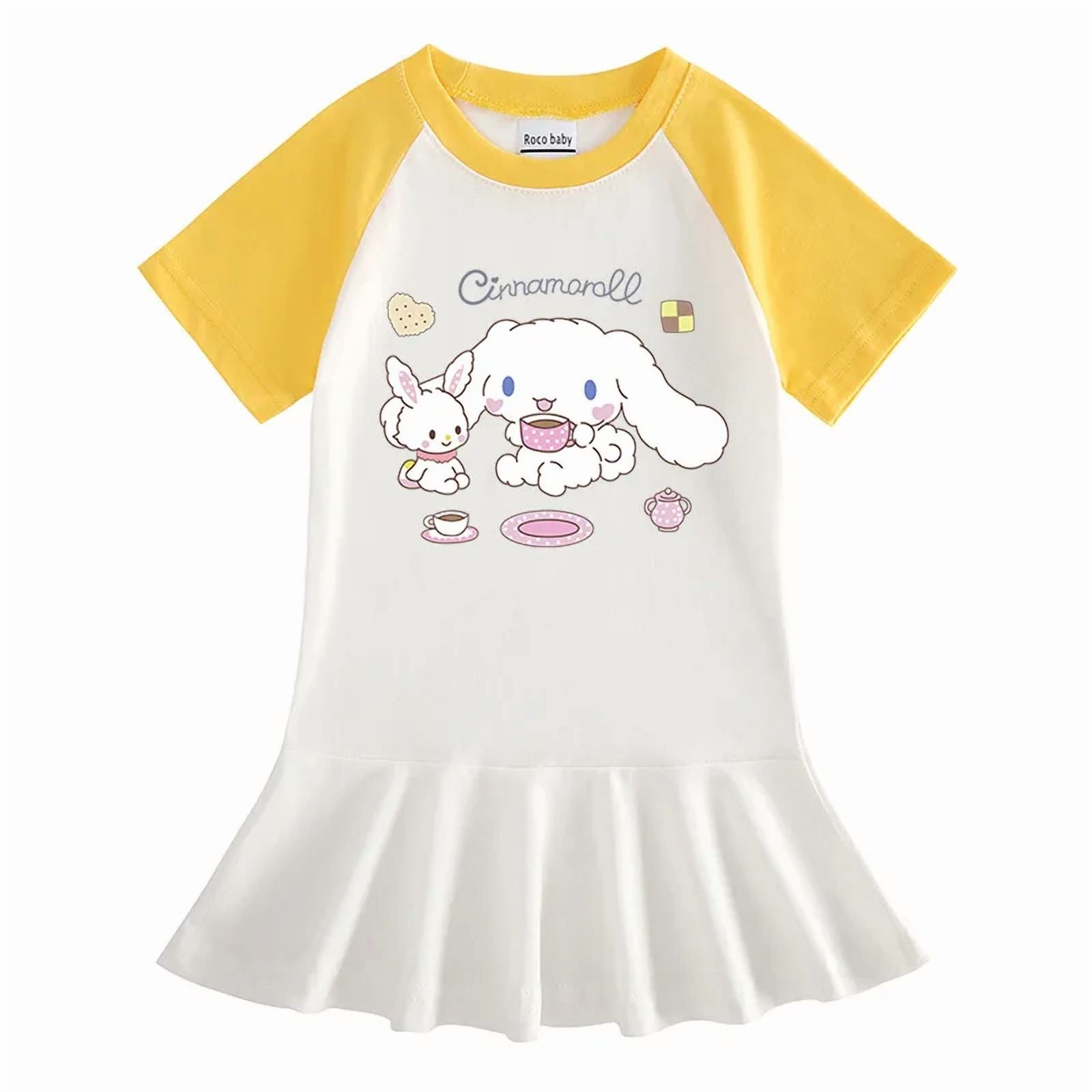 Kawaii Sanrioed Anime My Melody Cinnamoroll Kuromi Summer Cute Princess ...