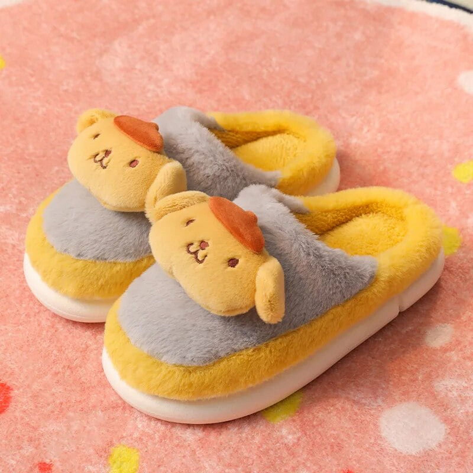 Kawaii Sanrioed Cotton Slippers Cinnamoroll My Melody Hello Kitty Cute ...
