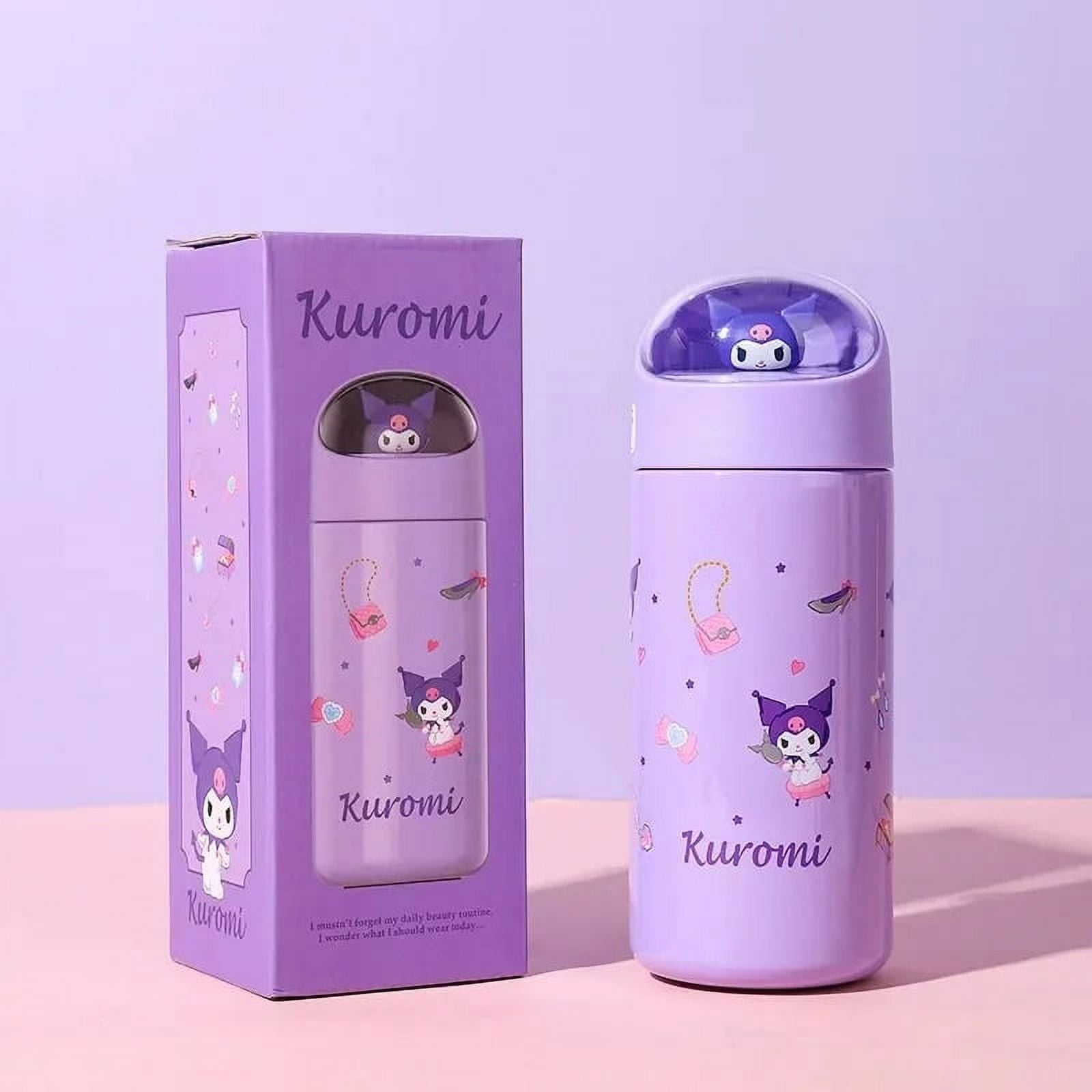 Kawaii Sanrioed Hello Kitty Thermos Cup Cute Cartoon Kids Stainless Steel Cinnamoroll Kuromi My ...
