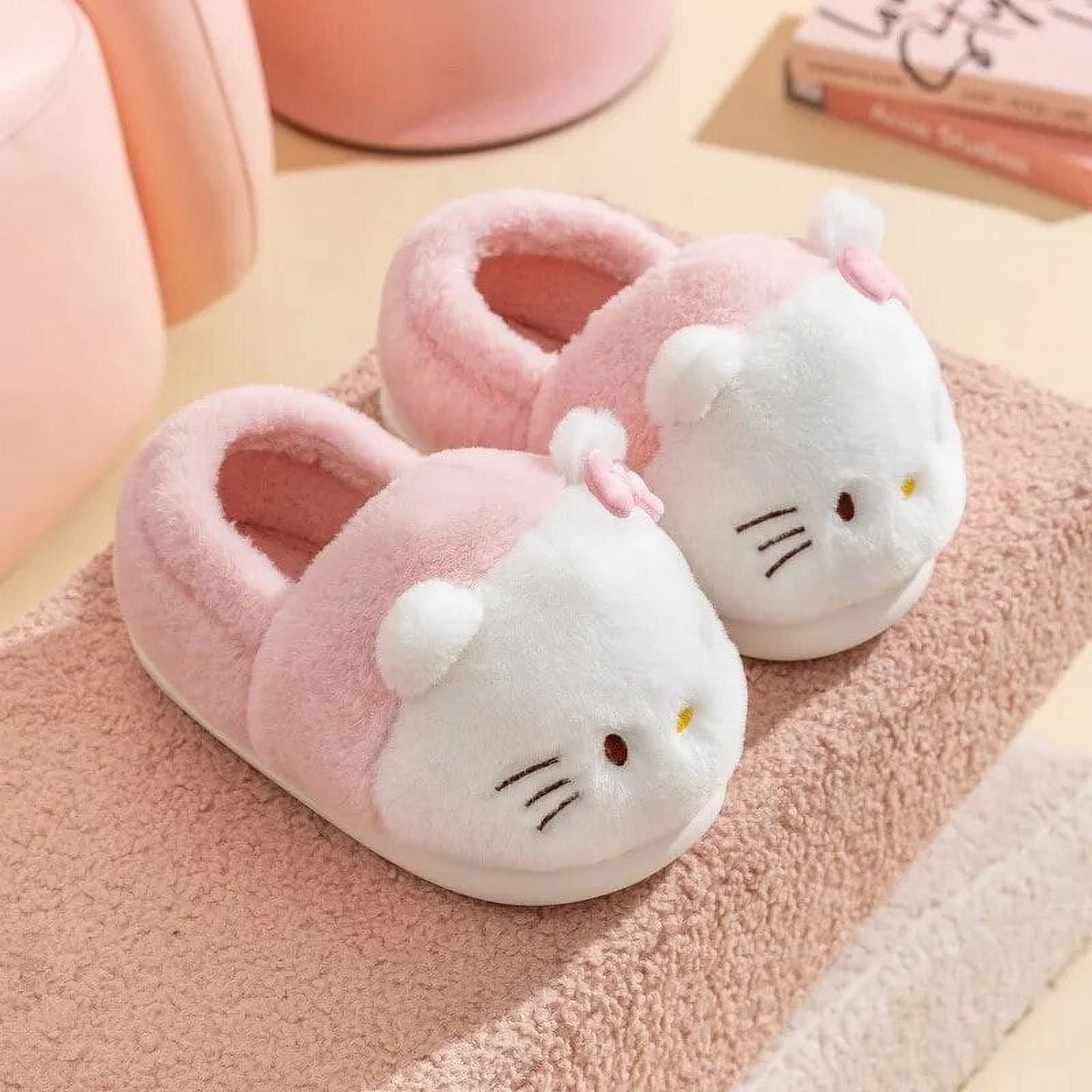 Kawaii Sanrioed Kuromi My Melody Children's Cotton Slippers Cute ...