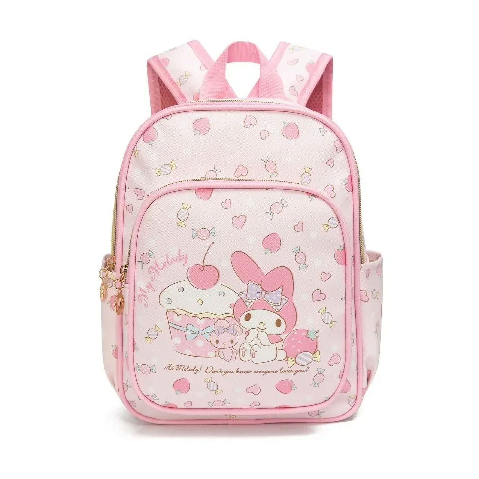 Kawaii Sanrioed My Melody Kindergarten Children's School Bag Kuromi ...