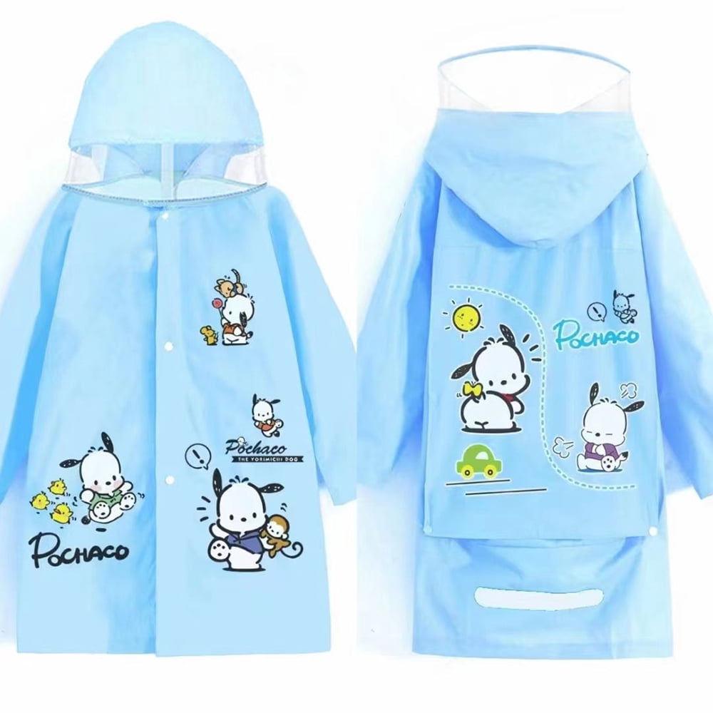 Kawaii Sanrioed Pachacco Children's Full Body Waterproof Raincoat ...