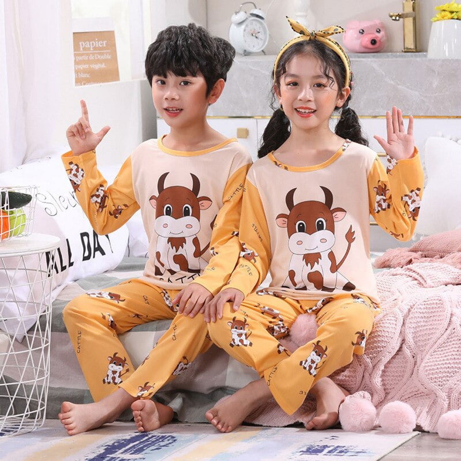 Kawaii Sanrioes Anime Cinnamoroll Spring New Kids Pajamas Set Girls ...