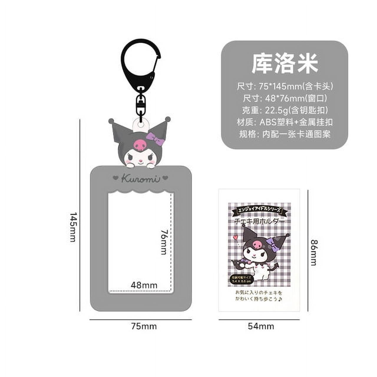 Kawaii Sanrios Anime Kuromi Melody Pochacco Plush Card Holder Students ...