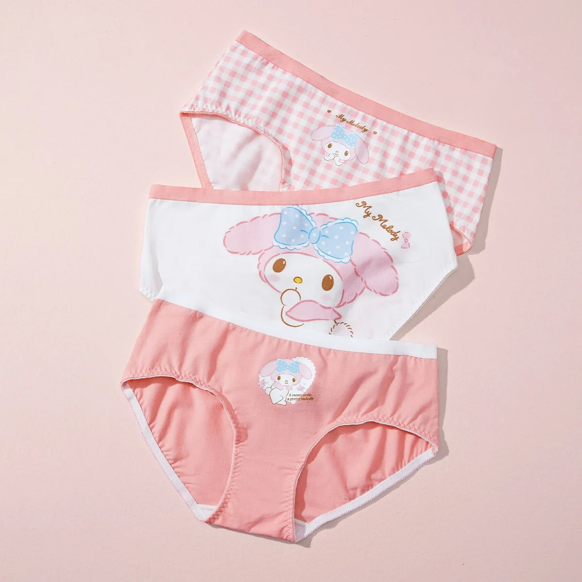 Kawaii Sanrios Cotton Women Underwear Panties High Waist Briefs Sexy