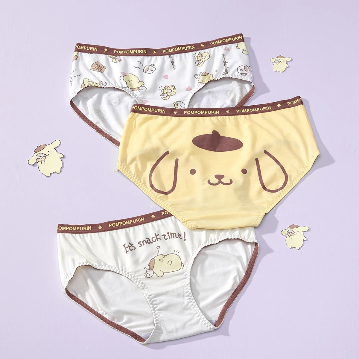 Kawaii Sanrios Cotton Women Underwear Panties High Waist Briefs Sexy