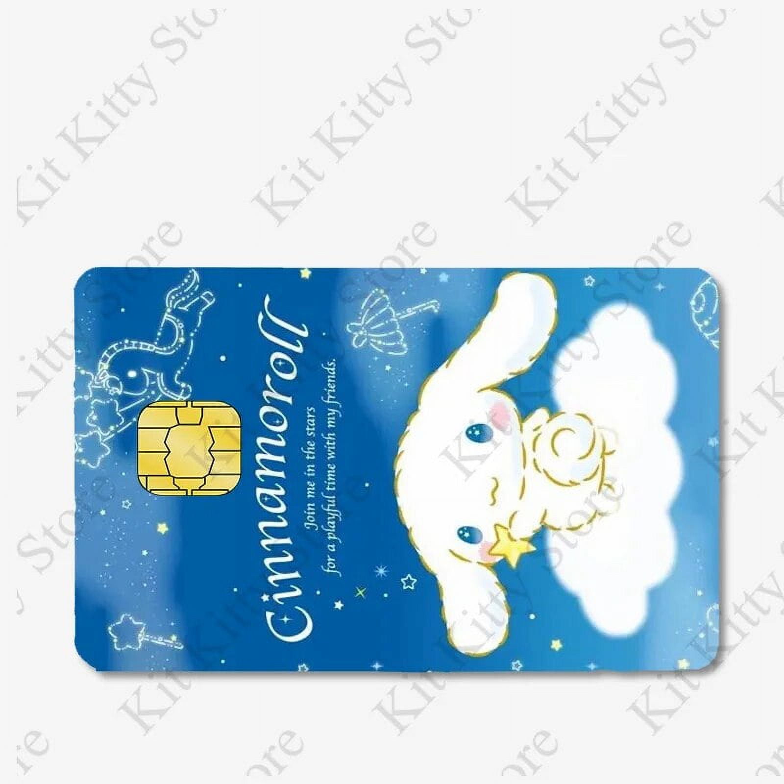 Kawaii Sanrios Hello Kittys Kuromi Melody Cinnamoroll Card Skin Sticker Film Tape Case For Big