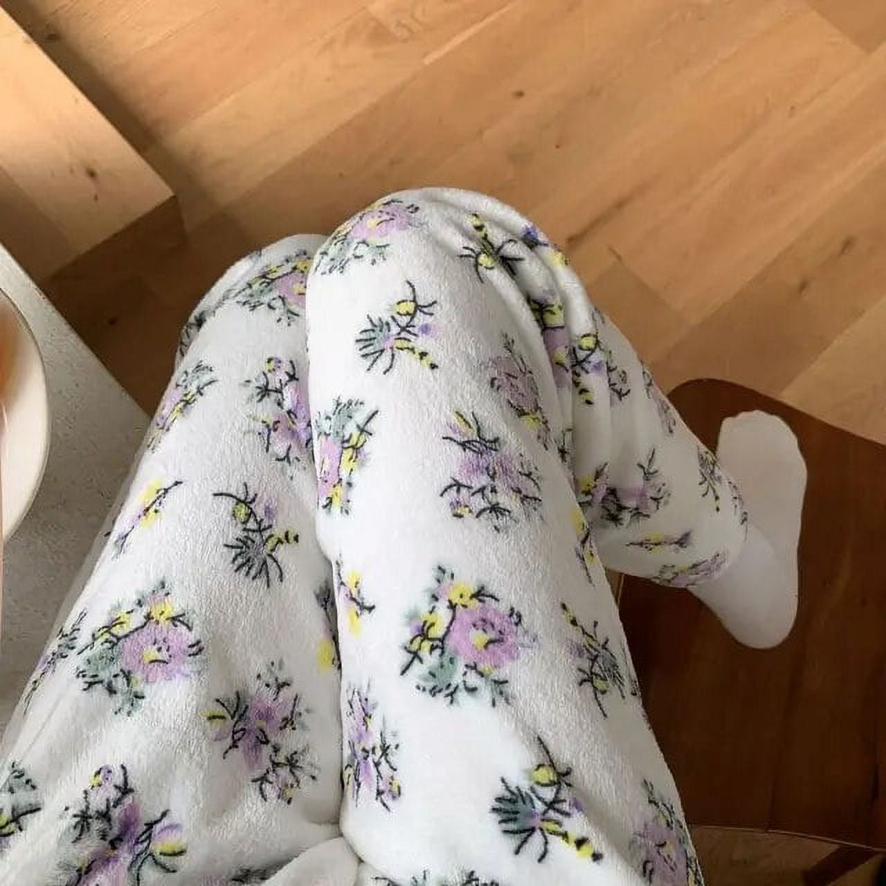 Kawaii Sanrios Hellokitty Pajamas Flannel Plush Pants Cartoon ...