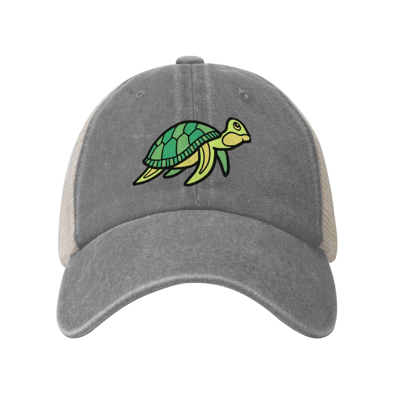 Kawaii Sea Turtle Unisex Cowboy Mesh Baseball Cap Adjustable Vintage ...