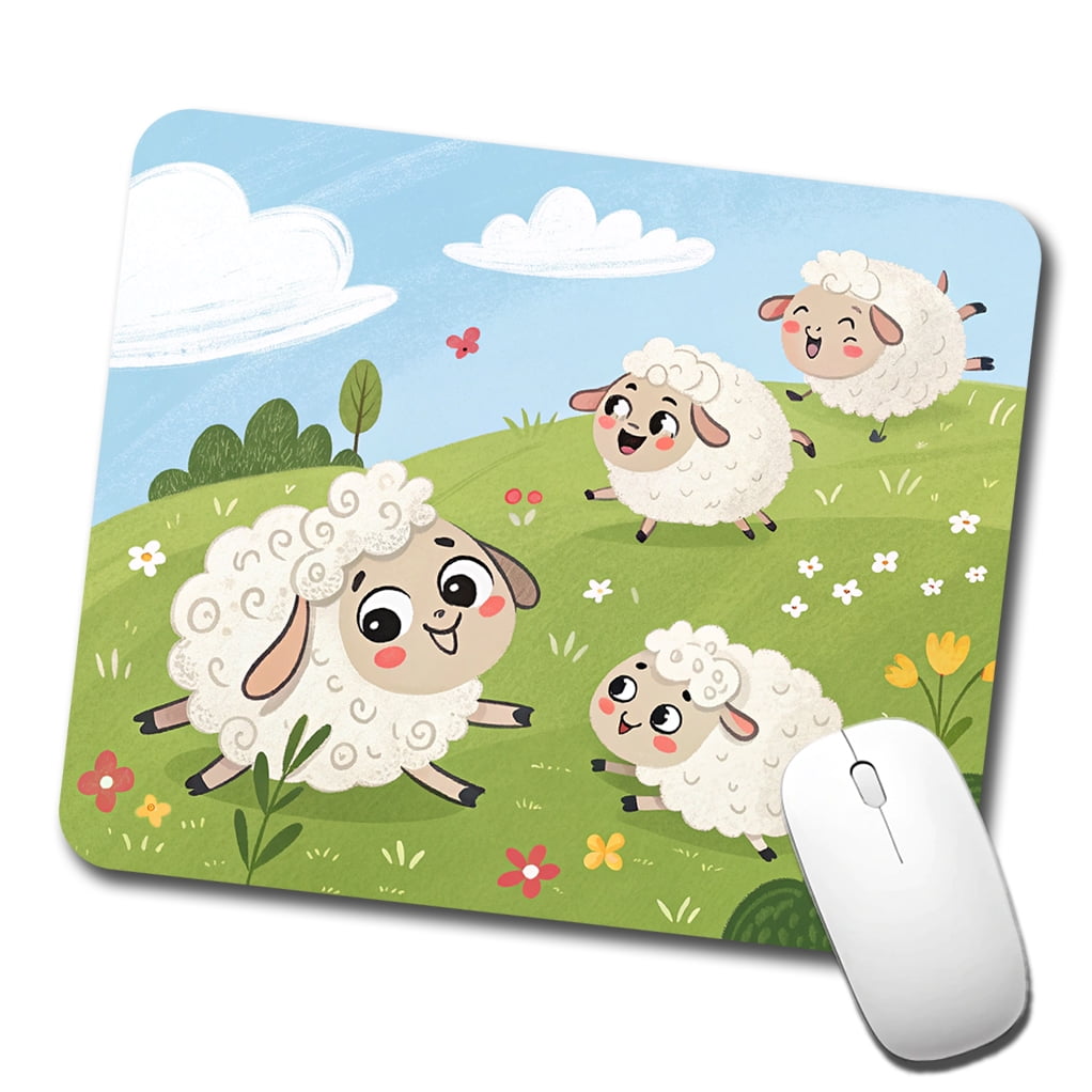 Kawaii Sheep Mouse Pad Low Profile Gaming Mat - Walmart.com