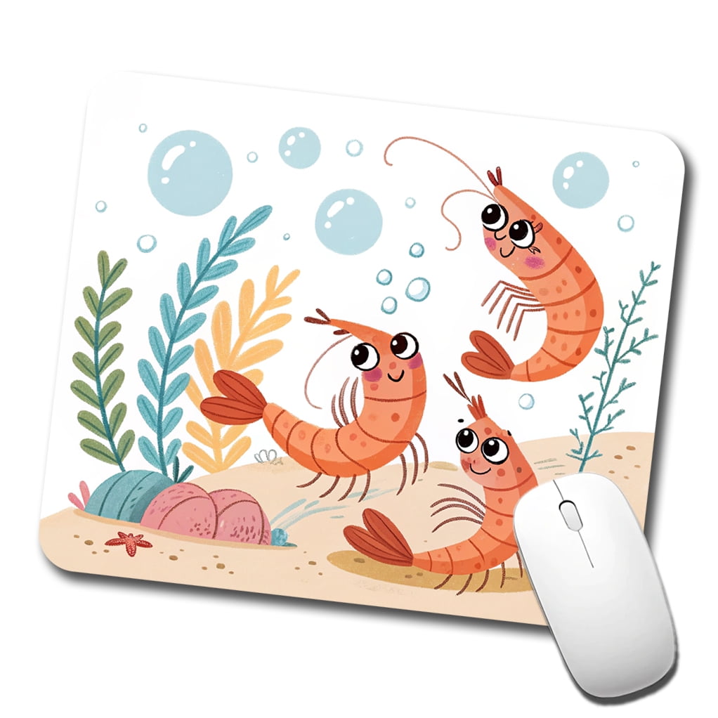Kawaii Shrimp Mouse Pad Low Profile Gaming Mat - Walmart.com