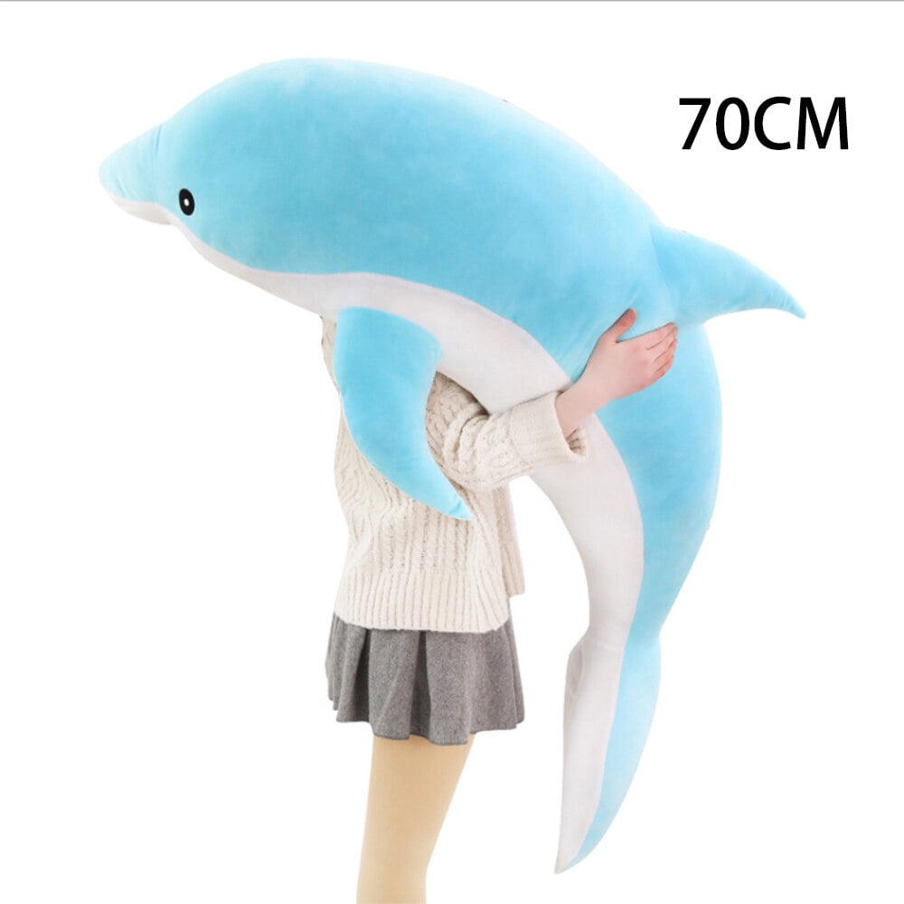 Kawaii Large Ocean Giant Soft Dolphin Plush Toy, Stuffed Doll, Animal ...