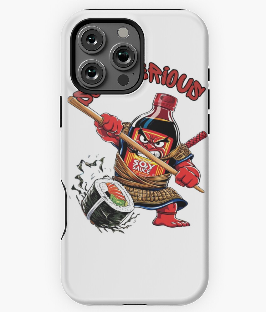 Kawaii Soy Sauce vs Sushi Art N8005 Phone Case for iPhone 17 16 15 14 ...