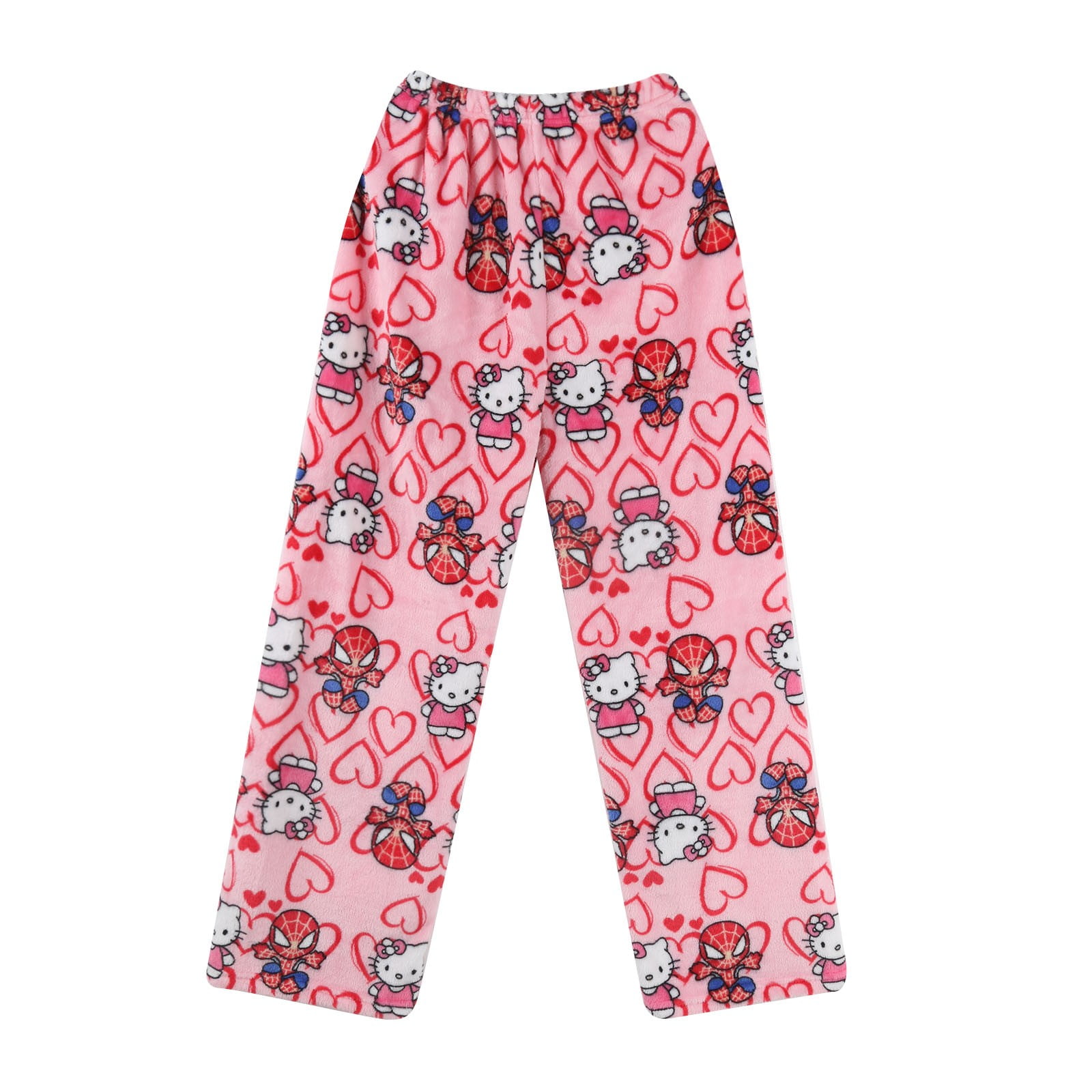 Kawaii Spider_man hello kitty Pajamas Pants for Women Men Cartoon ...