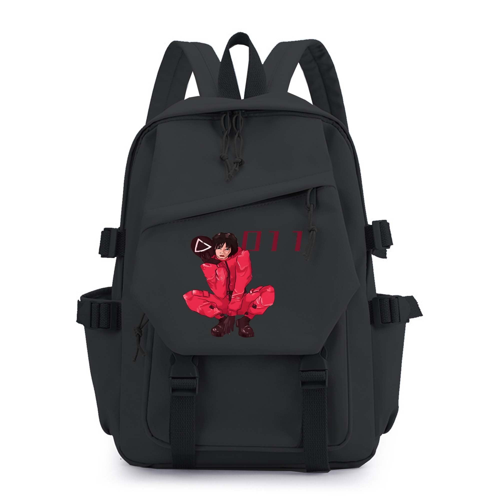 Kawaii Squid Gameh Backpack with Cute Accessories Casual Aesthetic ...