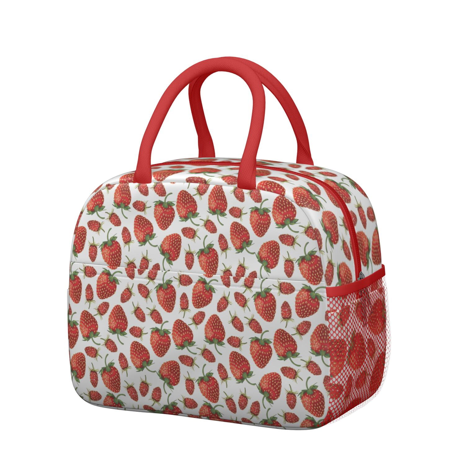 Kawaii Strawberry Lunch Bag - Fruity Fresh Summer Design, Leakproof ...