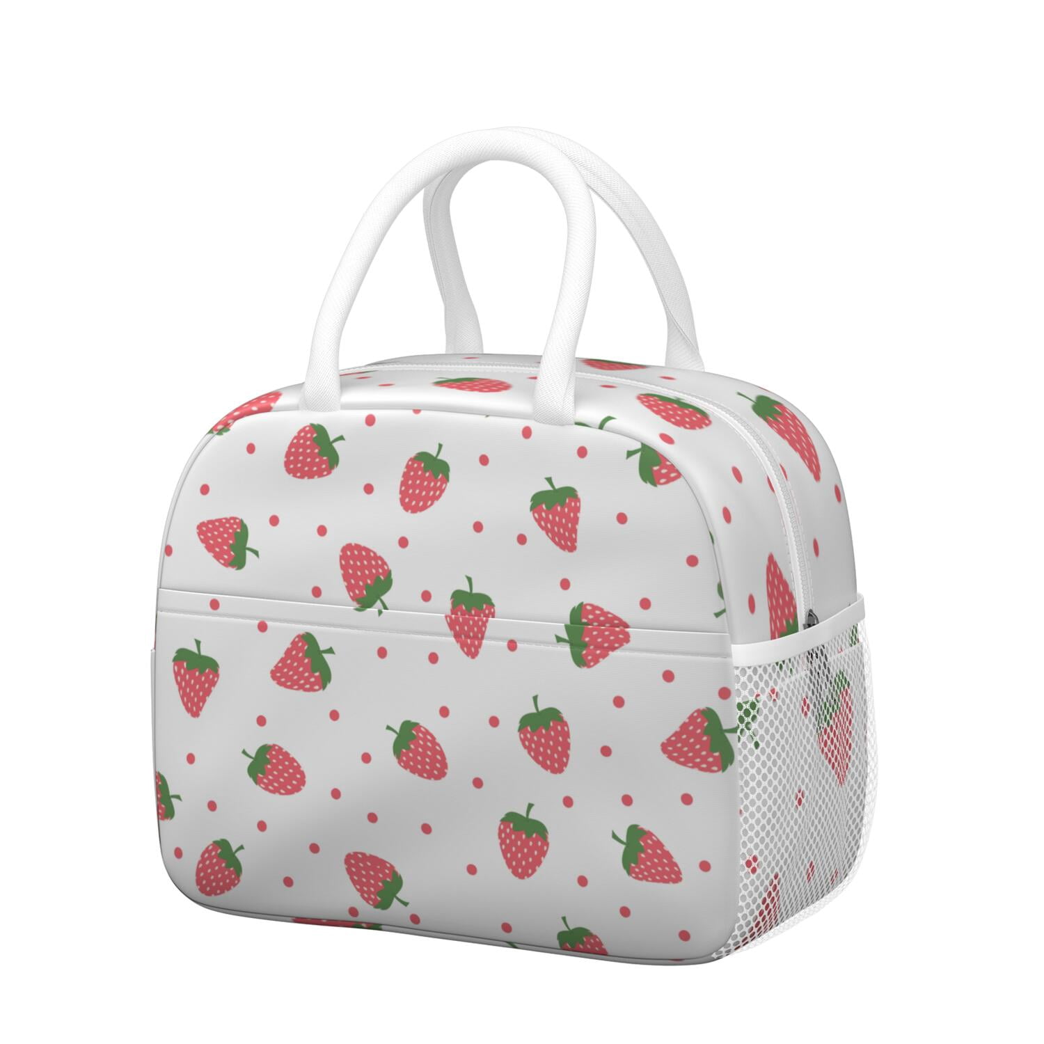 Kawaii Strawberry Lunch Bag - Fruity Fresh Summer Design, Leakproof ...