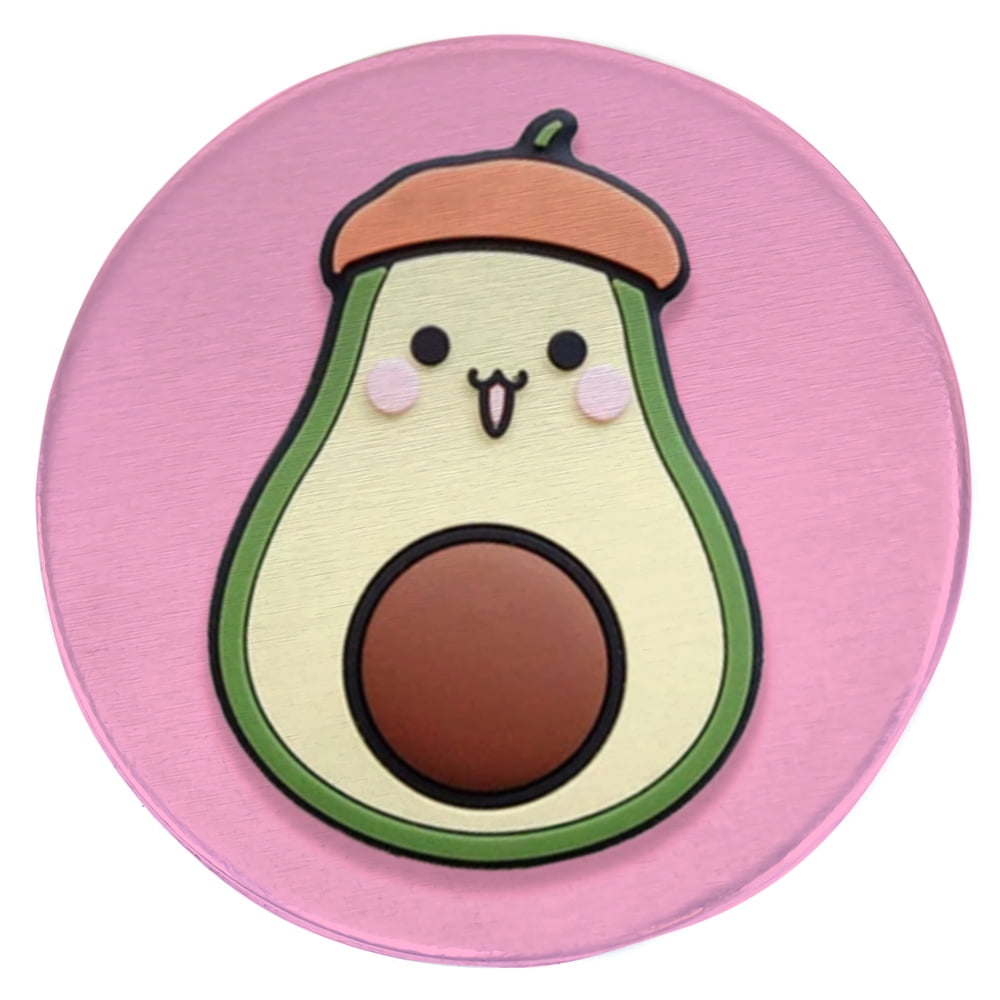 Kawaii Style Round Carpet Cute Cartoon Avocado Graphics 3D Printed Girl ...