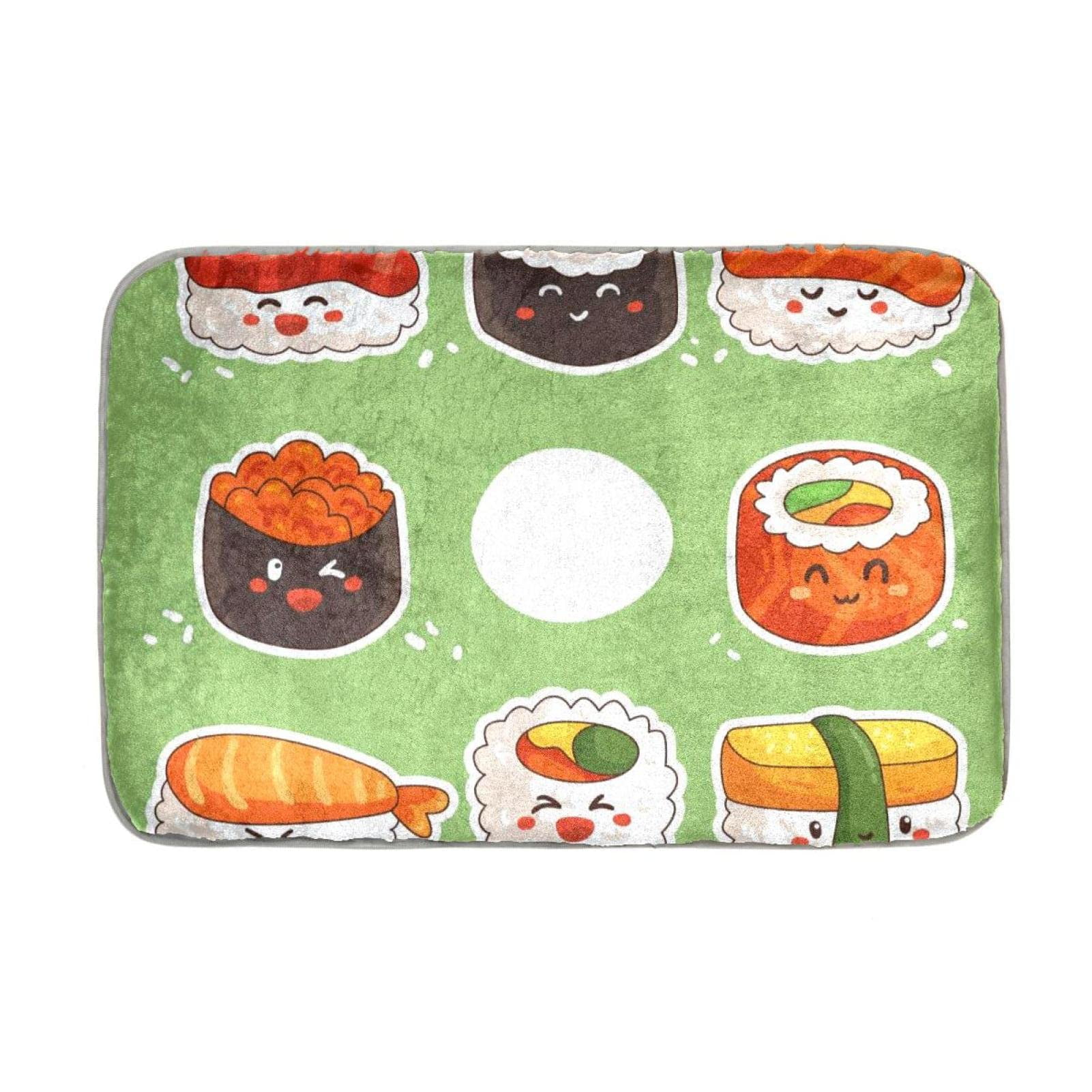 Kawaii Style Sushi Entrance Door Mat Rug fors Japanese Style Bath ...