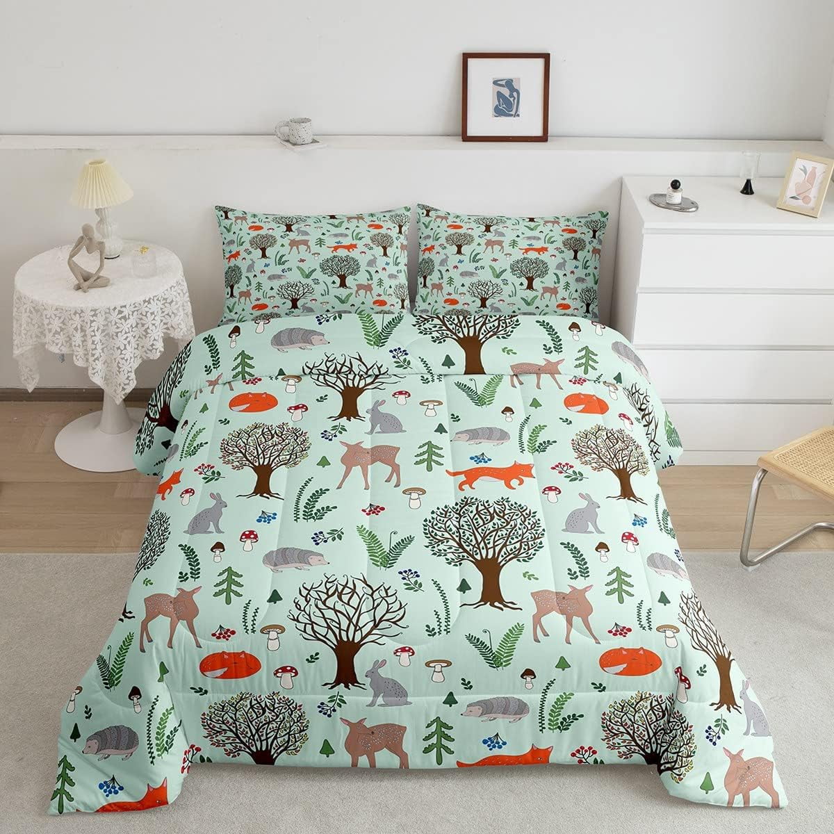 Kawaii Sushi Quilted Comforter Colorful, Cartoon Japanese Style Bedding ...