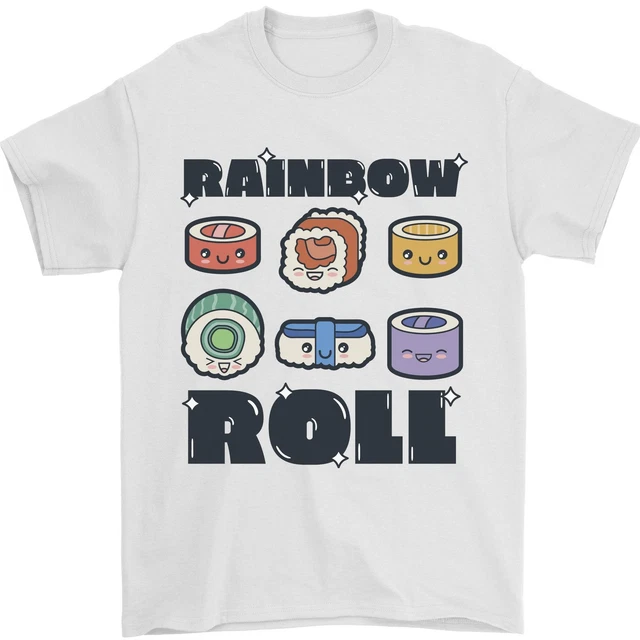 Kawaii Sushi Rainbow Roll Fish T-Shirt - Walmart.com