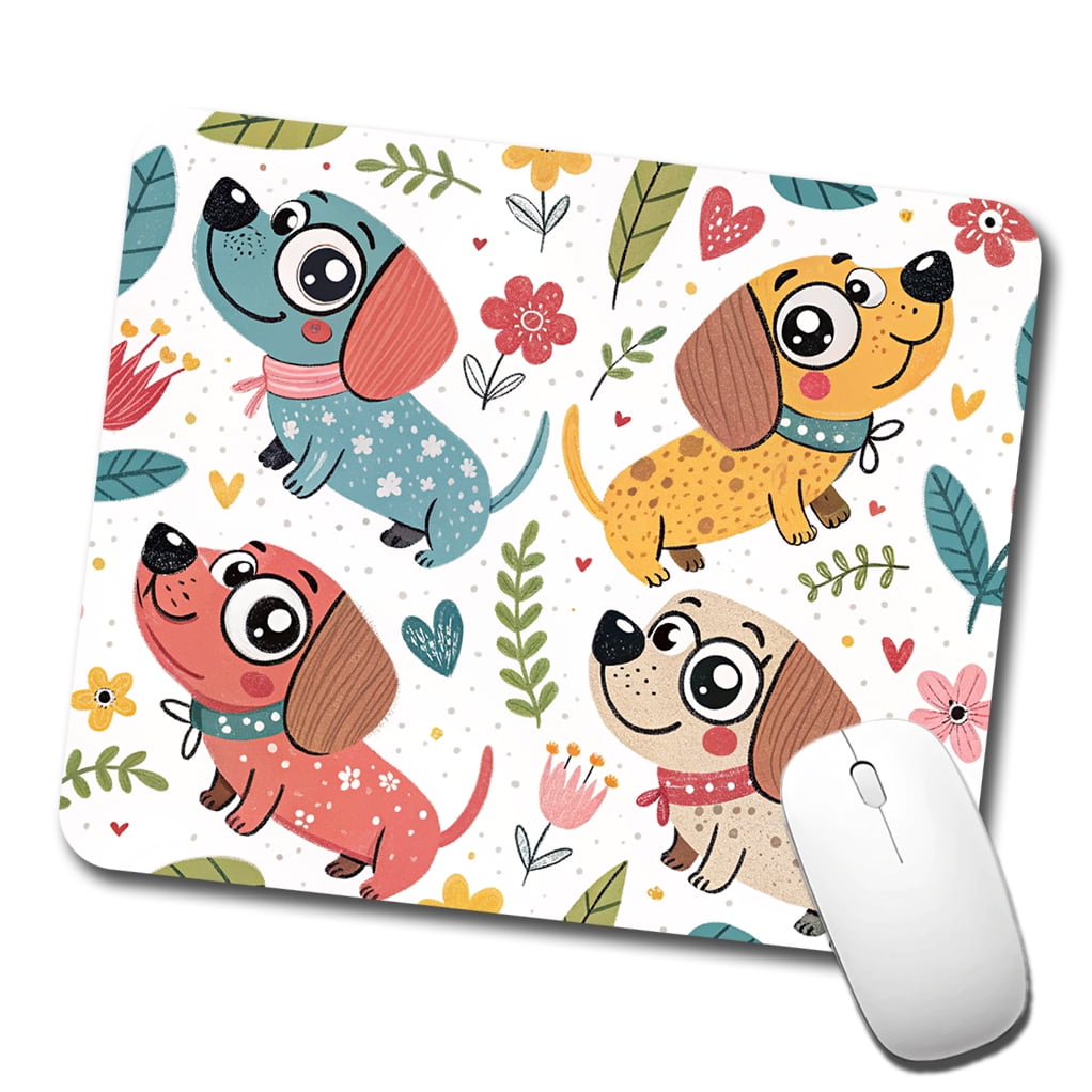 Kawaii Sweet Dogs Mouse Pad Low Profile Gaming Mat - Walmart.com